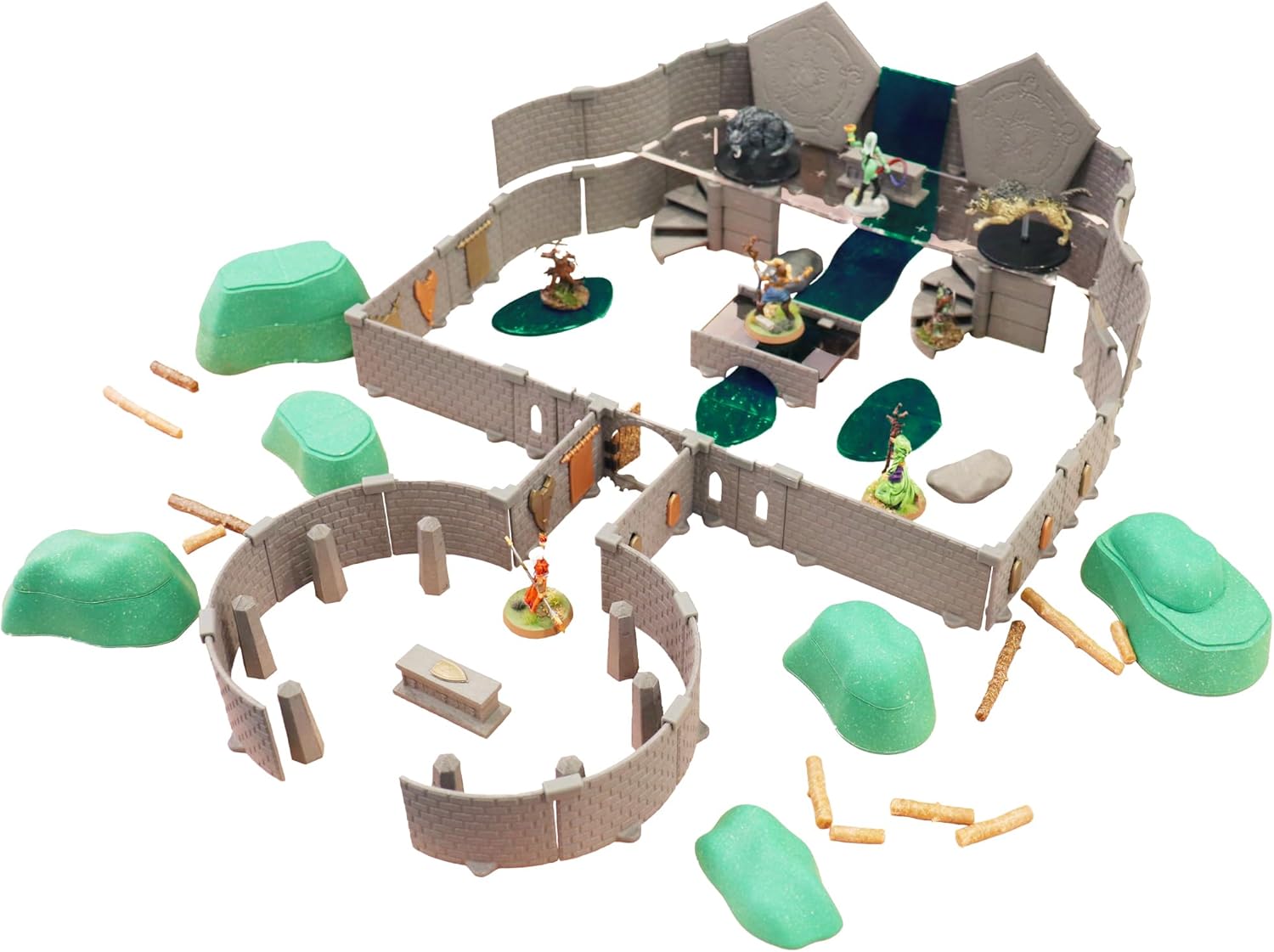 Lich Sanctorum Adventure Set - Mini Dungeon Castle Cavern DND Terrain ...