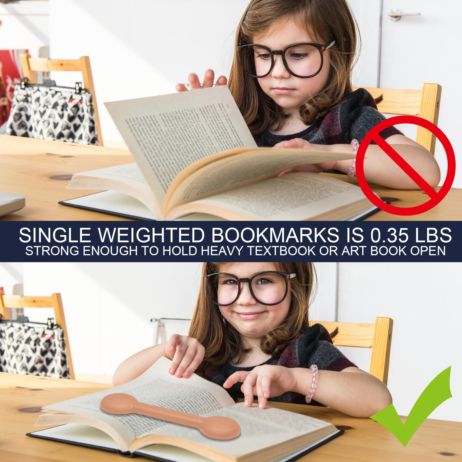 Snapklik.com : 2 Pieces Weighted Bookmarks Book Weight Page Holder ...