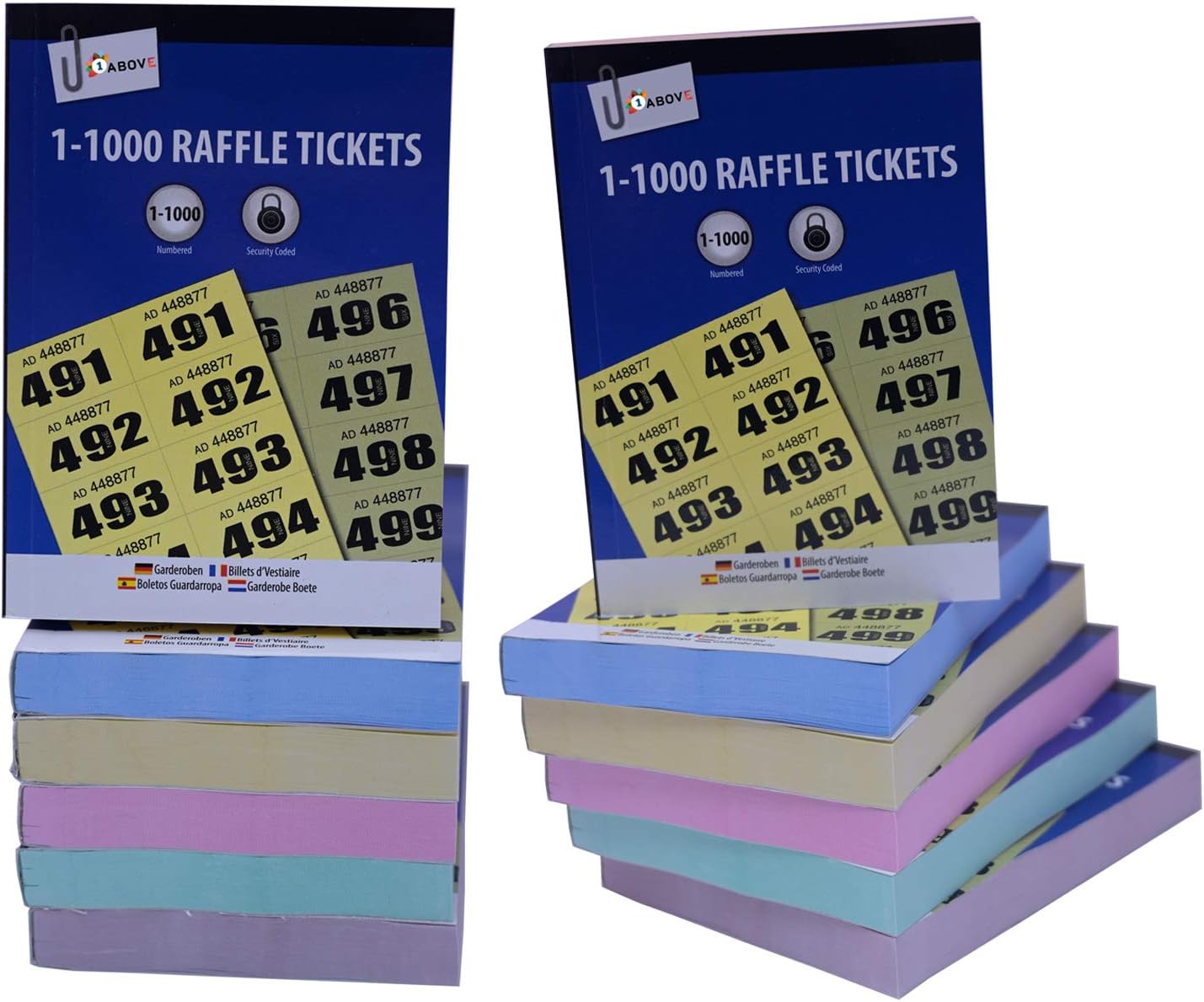 Cloakroom Tickets, 1 to 1000 (10 Pack) : Amazon.co.uk: Toys & Games