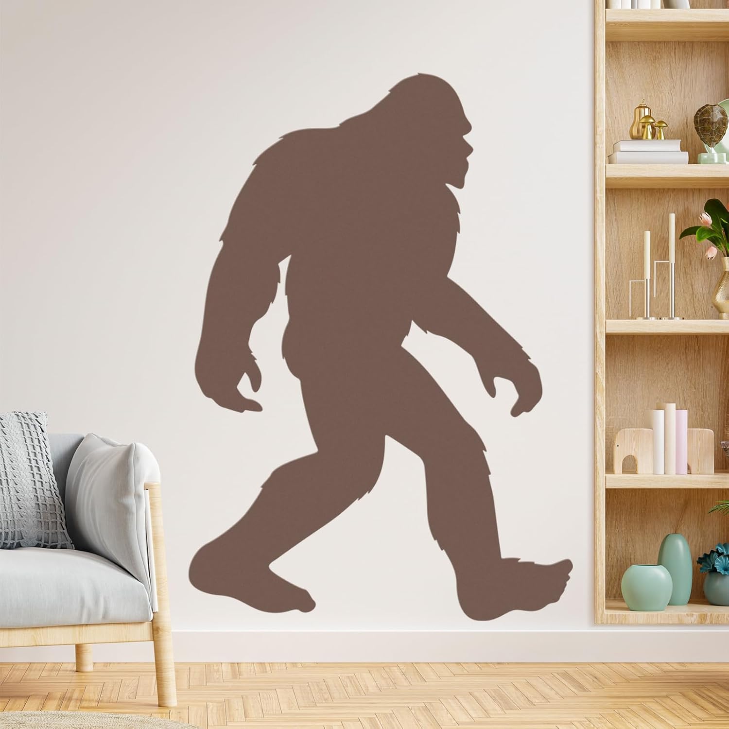 Amazon.com: Large Bigfoot Wall Decal 60 x 42 Inch Sasquatch Big Foot ...