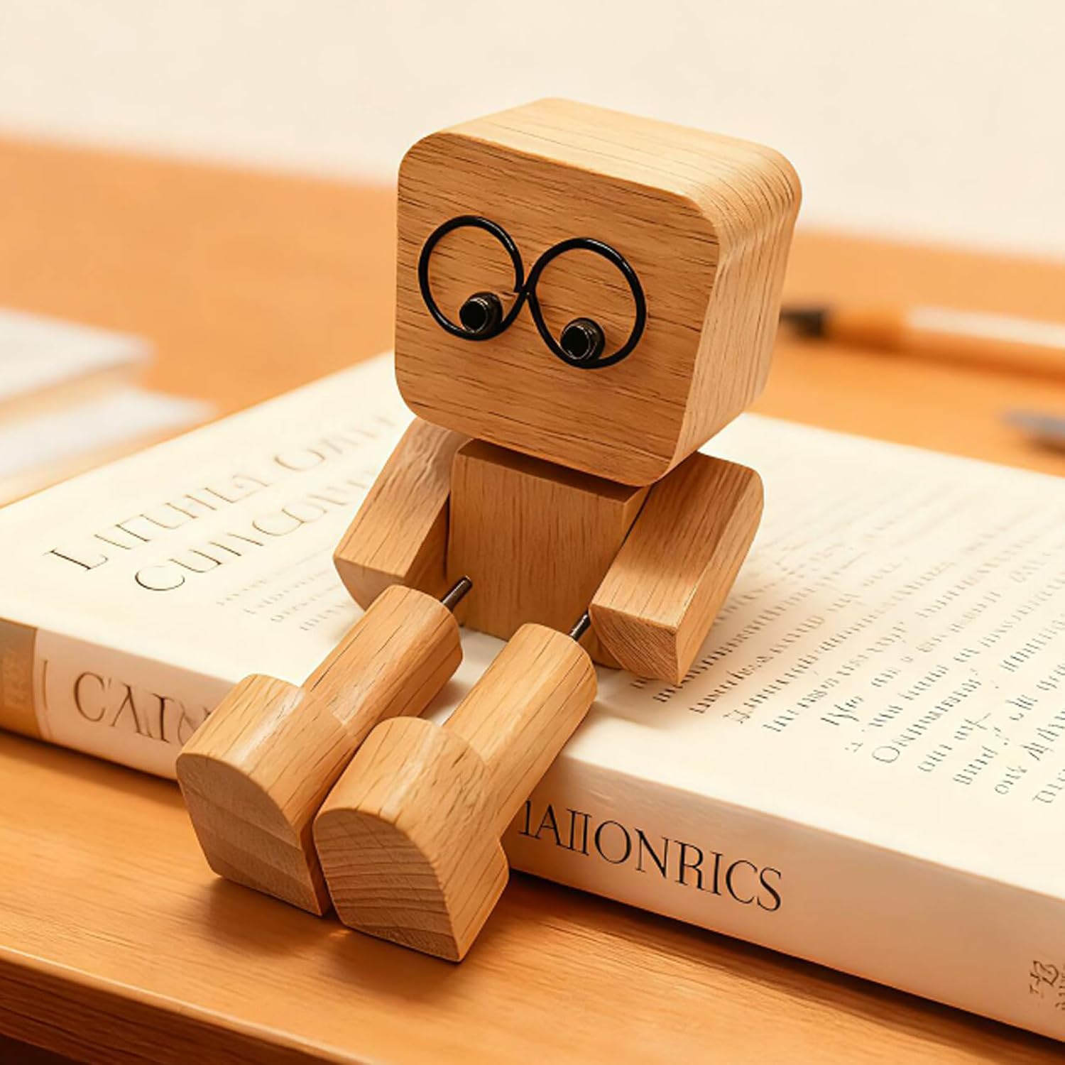 Amazon.com: Vaabee Shaking Wooden Man Figurine,Shaking Wooden Man ...