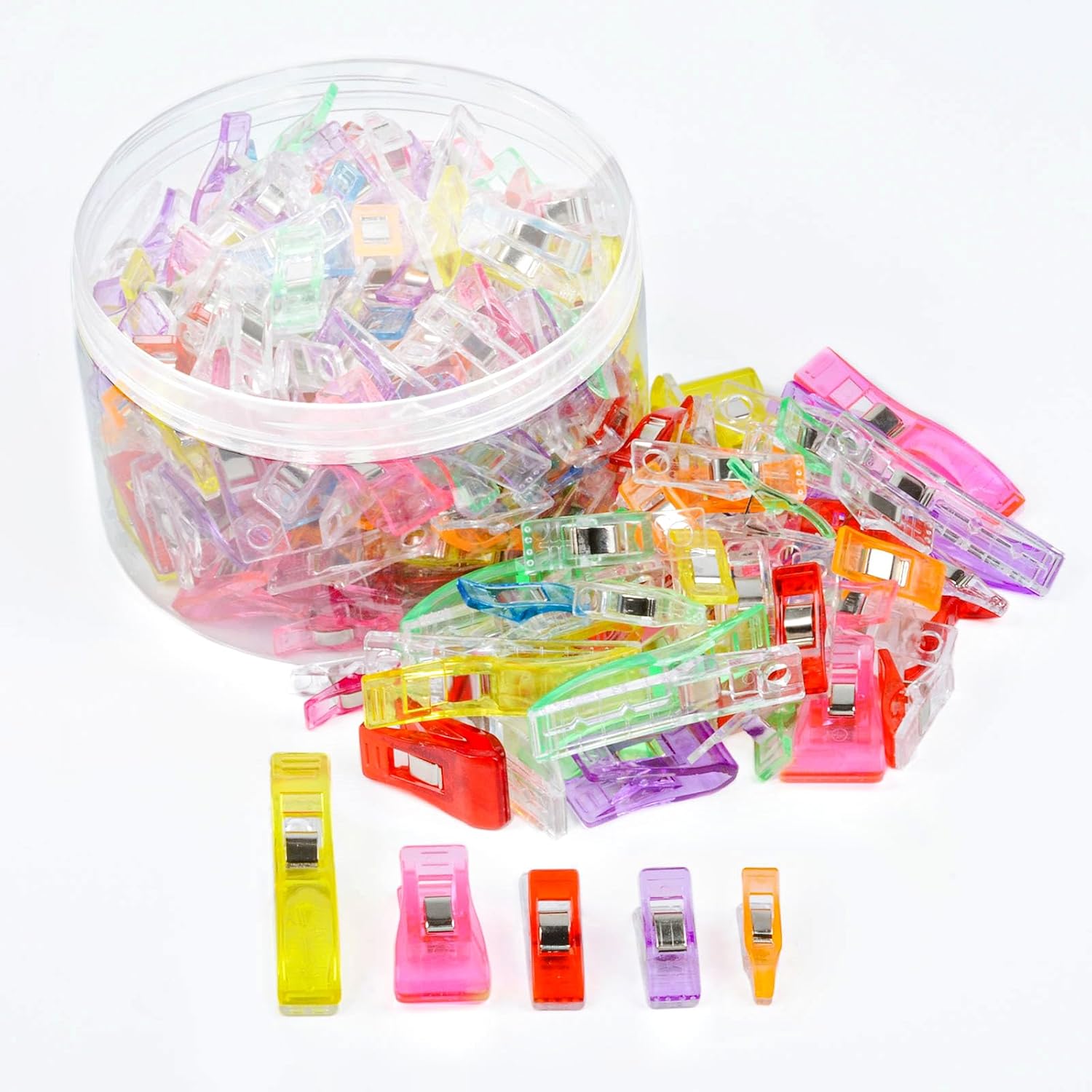 135PCS Sewing Clips, Qoosea Multipurpose Quilting Clips with Plastic ...