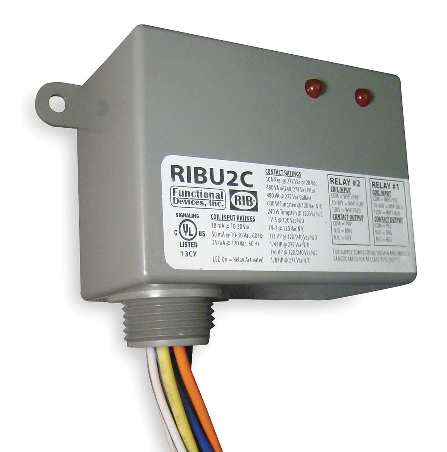 Amazon.com: Functional Devices - RIBU2C RIBU2C Relay : Industrial ...
