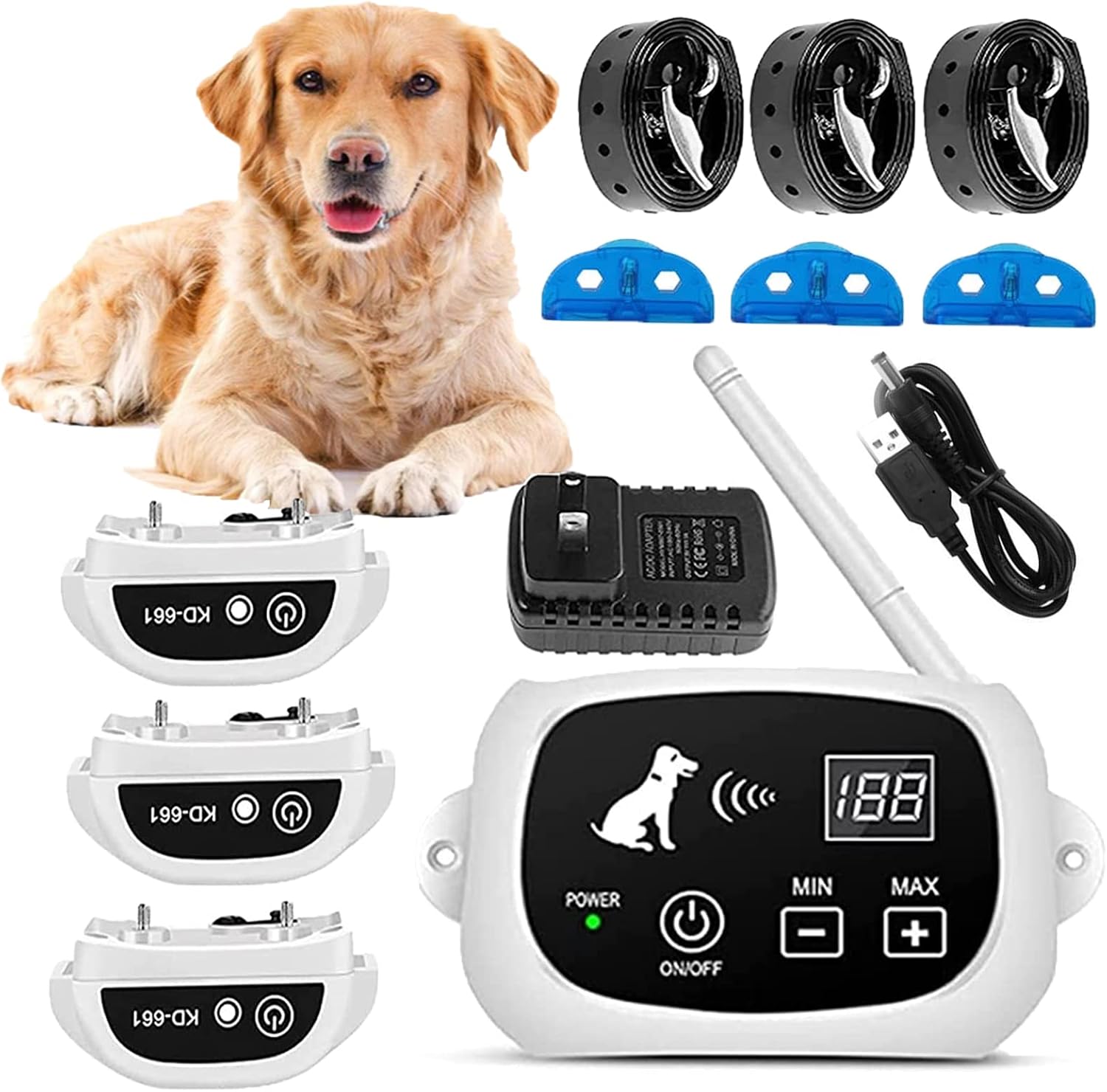Amazon.com: HEXIEDEN Wireless Dog Fence Pet Containment System,Dog ...