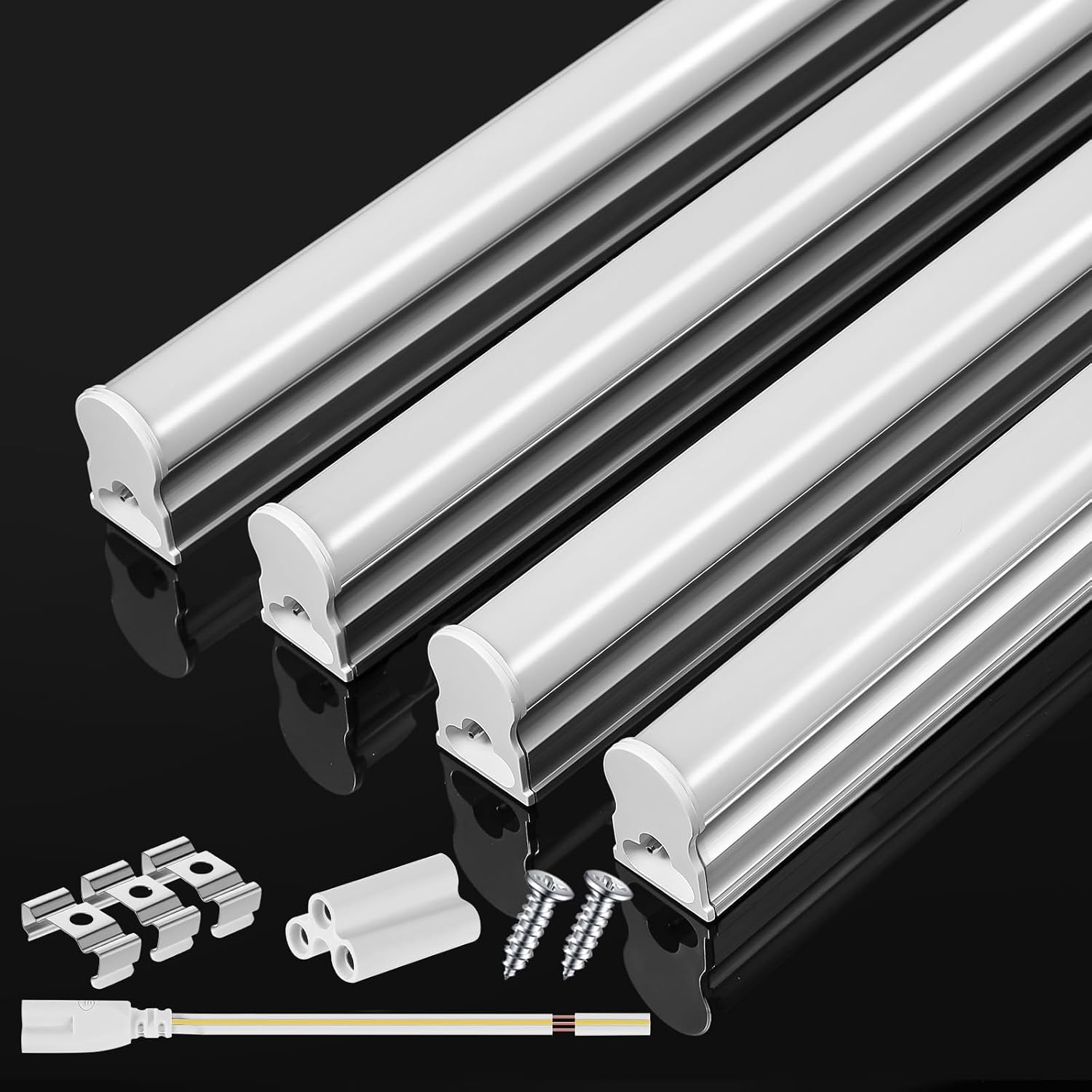 Retisee 20 Pcs LED T5 Integrated Single Fixture 4FT, 2000lm, 6500K, 18W ...