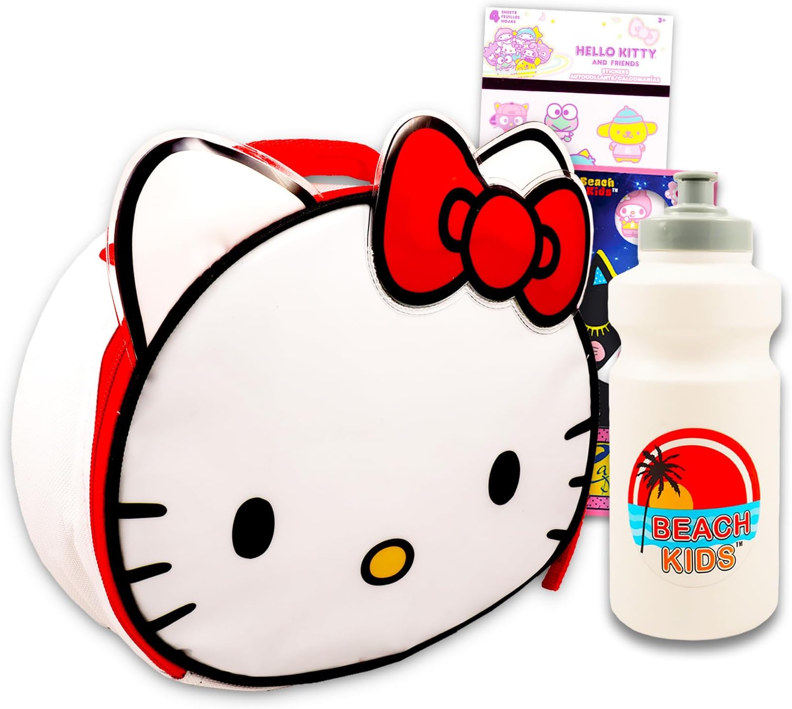 Amazon.com: Hello Kitty Insulated Lunch Box Set for Girls - 3.0L ...