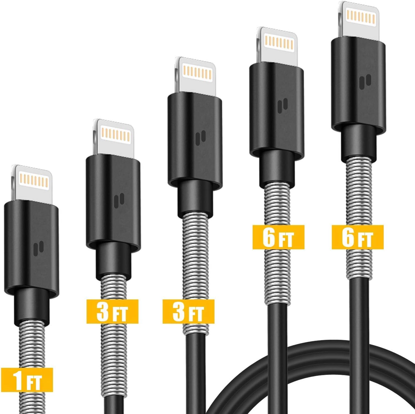 Amazon.com: Puridea Extra Long Durable Charger Cable, Multi 5 Pack ...