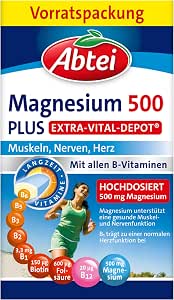 Abtei Magnesium 500 Plus Extra-Vital-Depot - hochdosiert - enthält alle ...