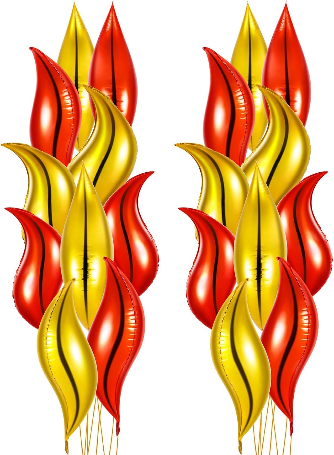 Amazon.com: Large Fire Balloons, 20Pcs Firefighter Flame Balloon in 2 ...
