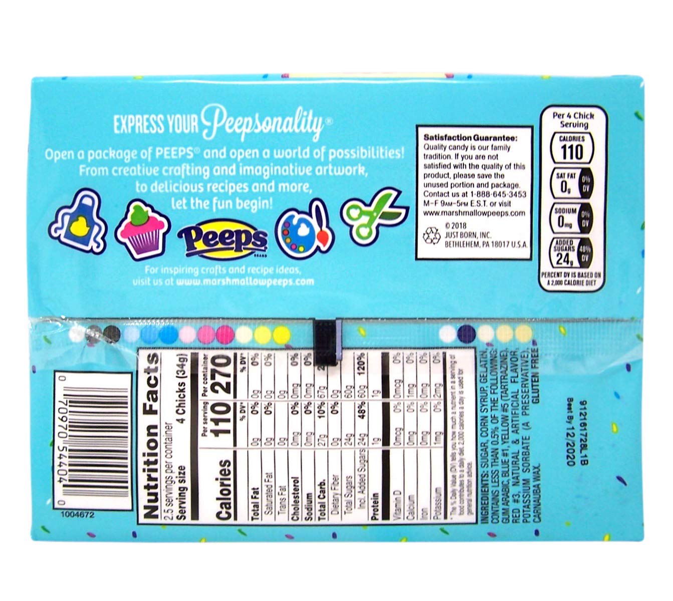 Peeps Ingredient List