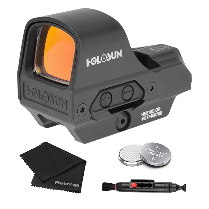 Buy HOLOSUN HE510C-GR Elite Open Reflex Optical Multi-Reticle Green Dot ...