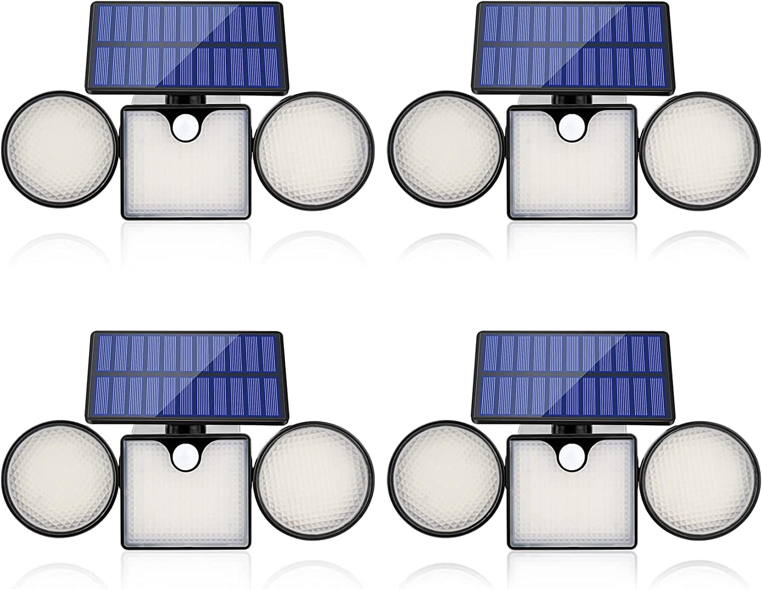 UCGG Solar Wall Lights Outdoor, 260Lm 204 LED Flood Lights, IP65 ...