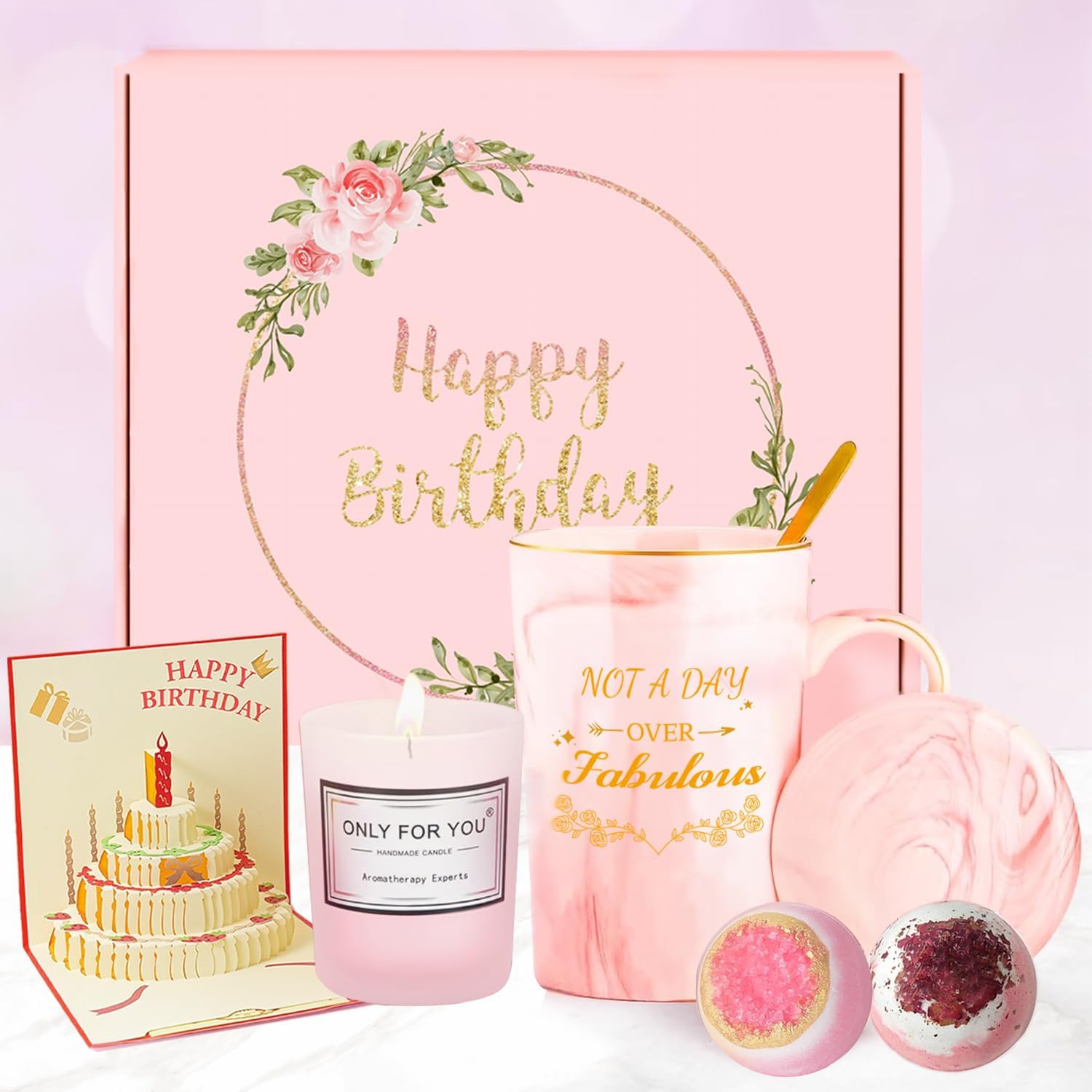 JIUCAI Birthday Gift Set for Her,Pamper Birthday Unique Present Bath ...