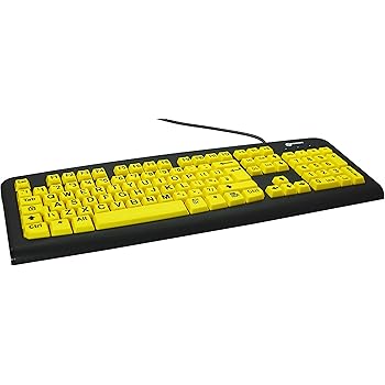 Visually Impaired Keyboard for Special Needs, Blind | XL Large Hi ...