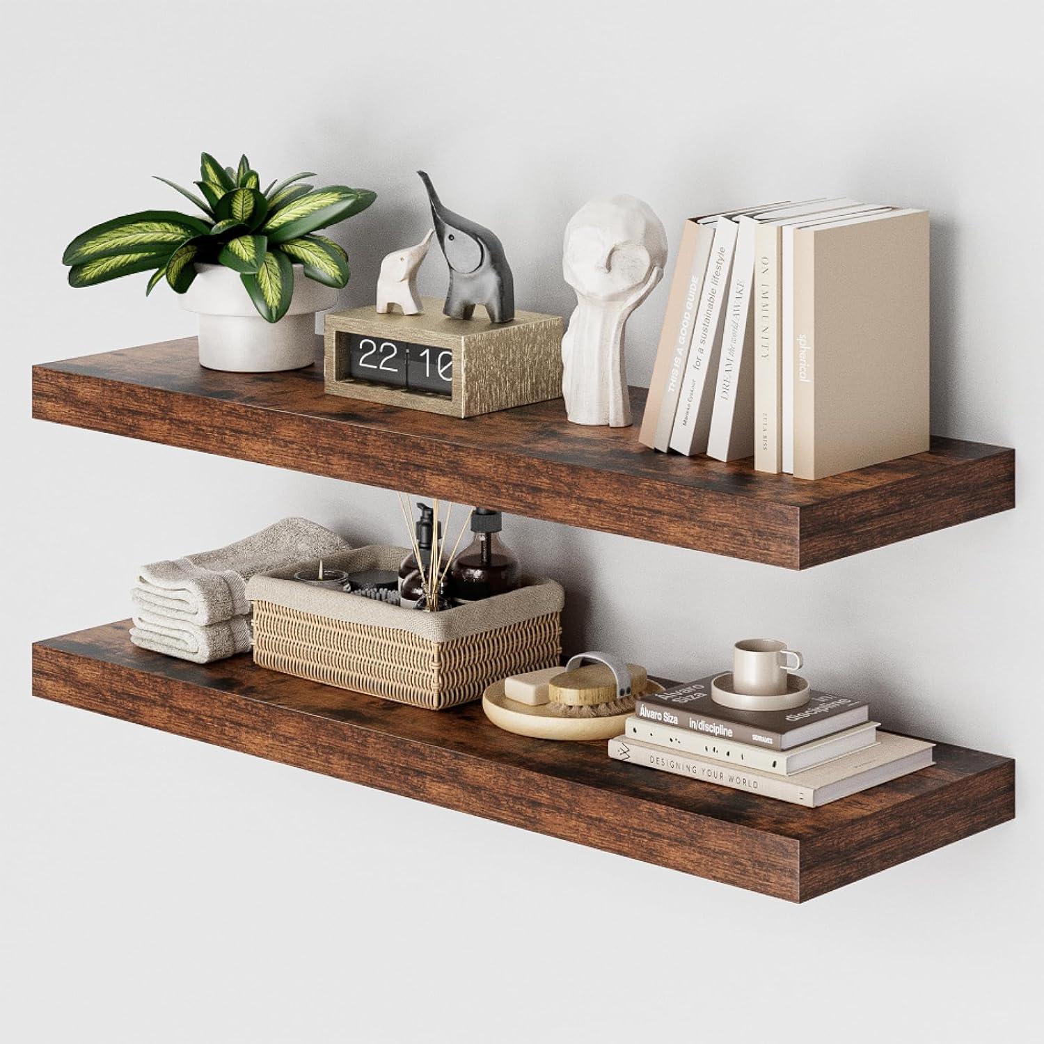 Amazon.com: Heimlove 36 Inch Long Floating Shelf for Wall, 12" Deep ...