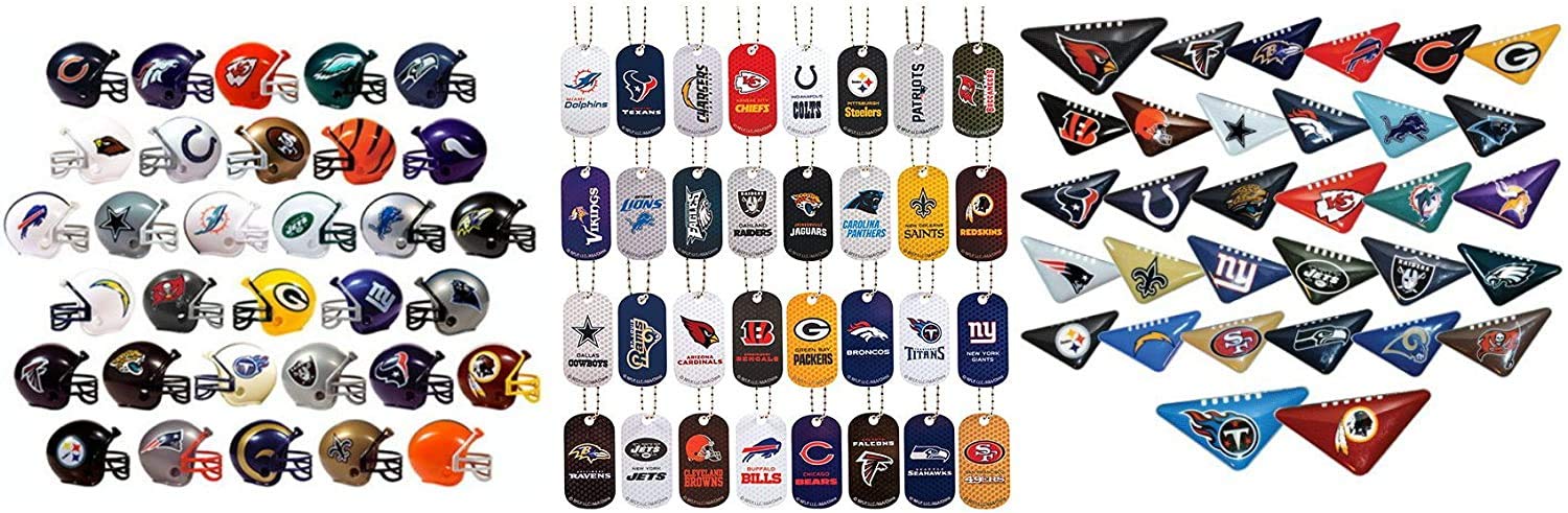 Buy Mini Nfl Football Helmets, Table TOP Footballs, and Dog Tags ...