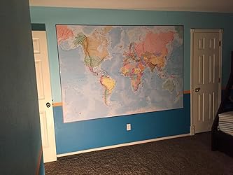 Maps International - Giant World Map Mural - Mega-Map Of The World ...