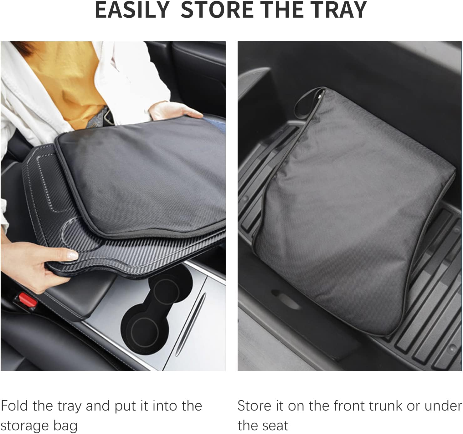 Buy Powlamks Foldable Tray for Tesla Model 3 Model Y Accessories ...