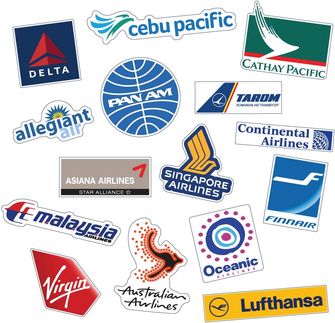 Amazon.com: Airline Sticker Premium Water & UV Rays Resistant Stain ...