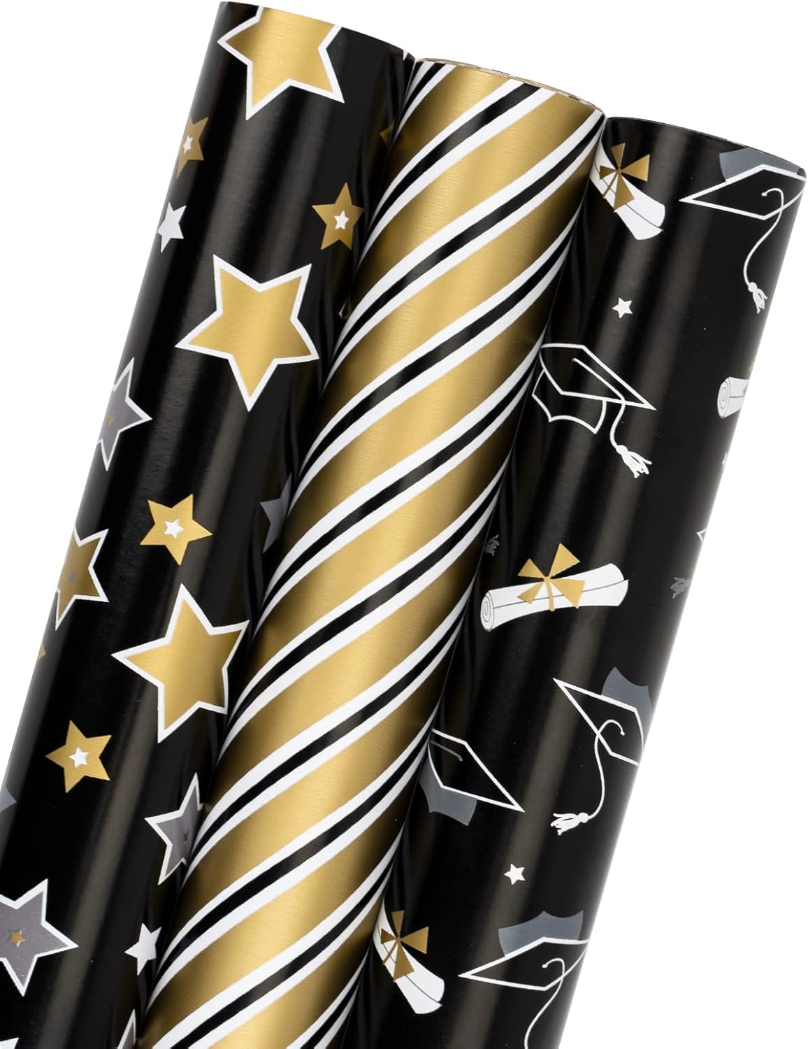 Holijolly Graduation Paper Roll – Mini Roll – 43x305cm Per roll – Black ...