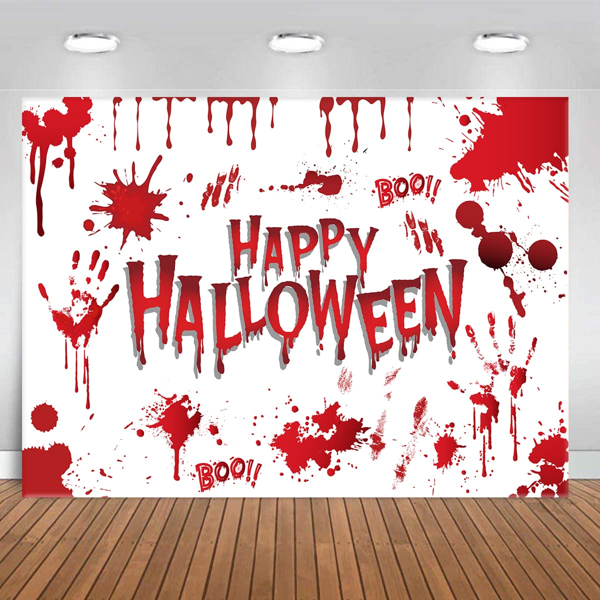 Buy 7x5FT Halloween Bloody Backdrop Creepy y Blood Splatter Photography ...