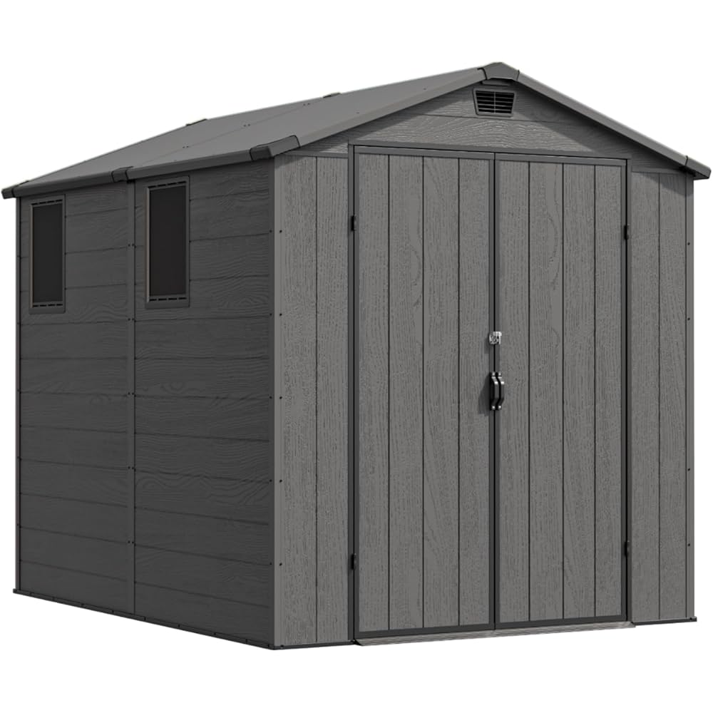 $21/mo - Finance Devoko 6x8 Ft Outdoor Storage Shed - Lockable Resin ...