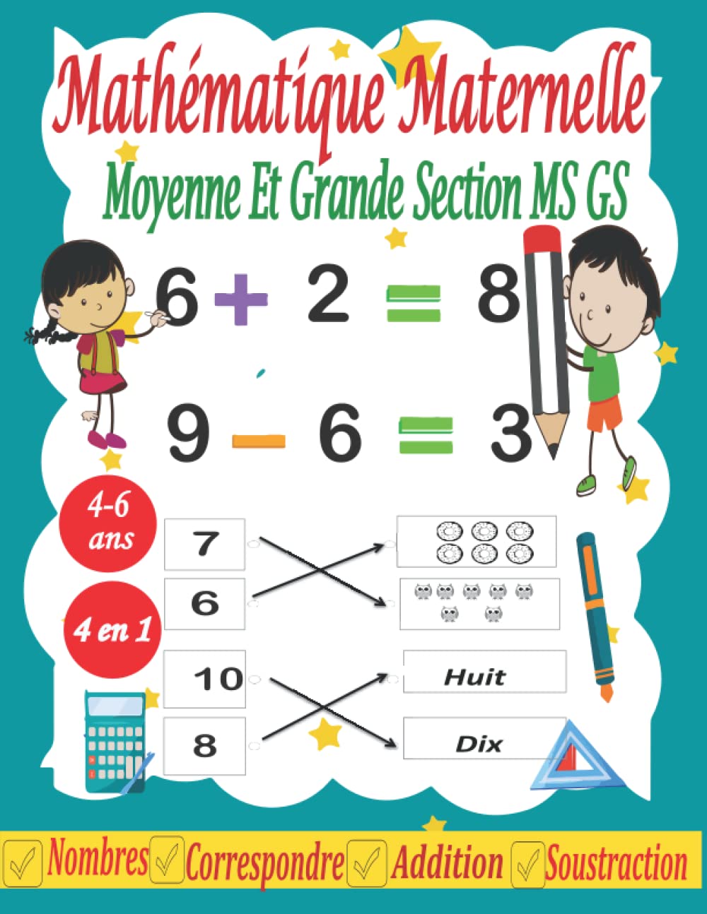 Buy Mathématique Maternelle Moyenne Et Grande Section MS GS 4 - 6 ans ...
