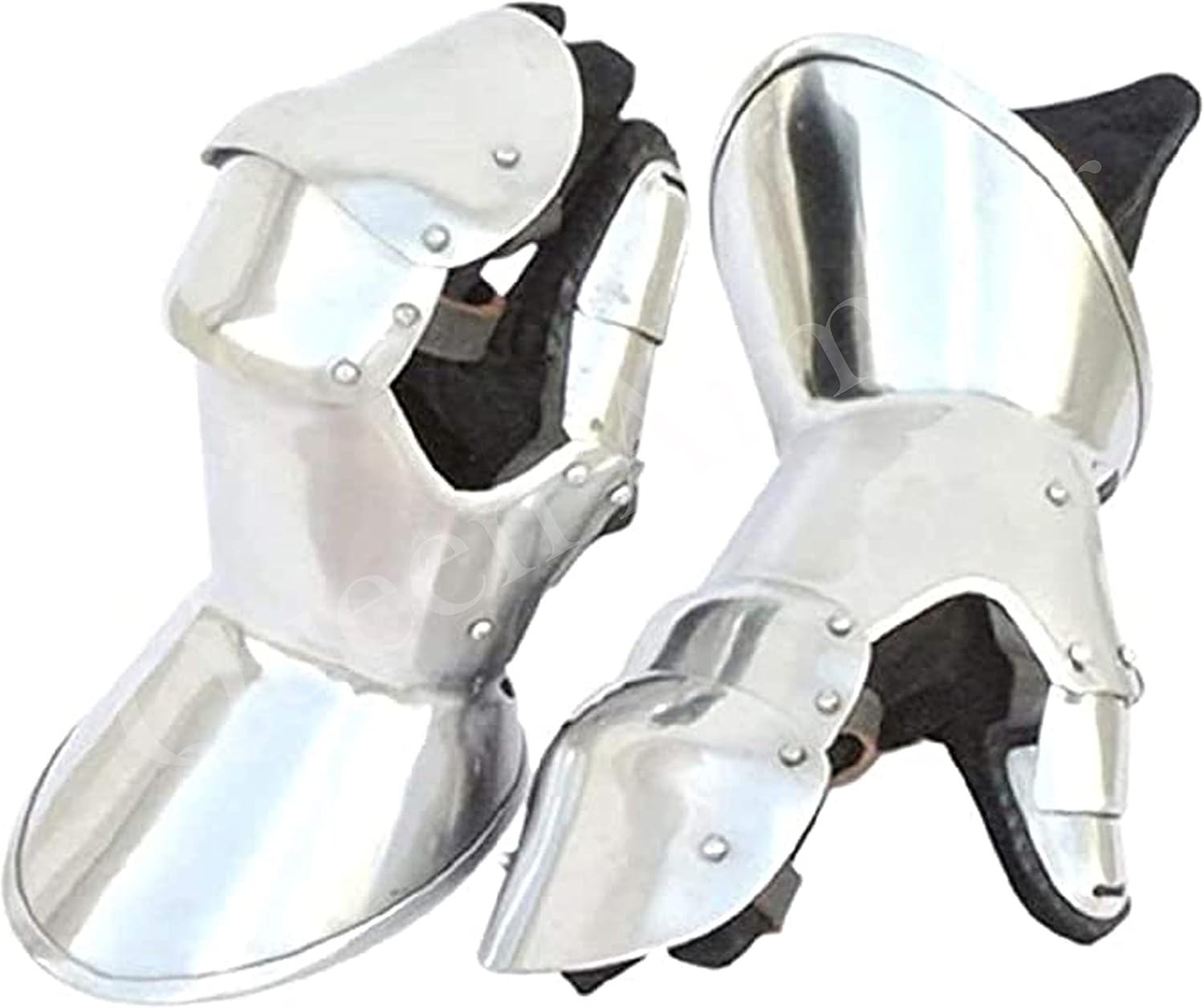 Amazon.com: Queen Armour Medieval Armour Milanese Clamshell Gauntlets ...