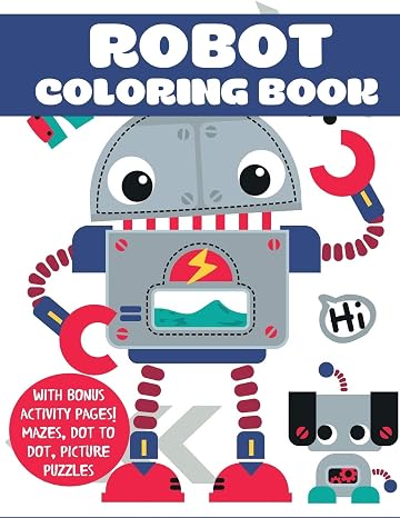 Amazon.com: Robot Coloring Book: 9781949651362: Blue Wave Press: Books