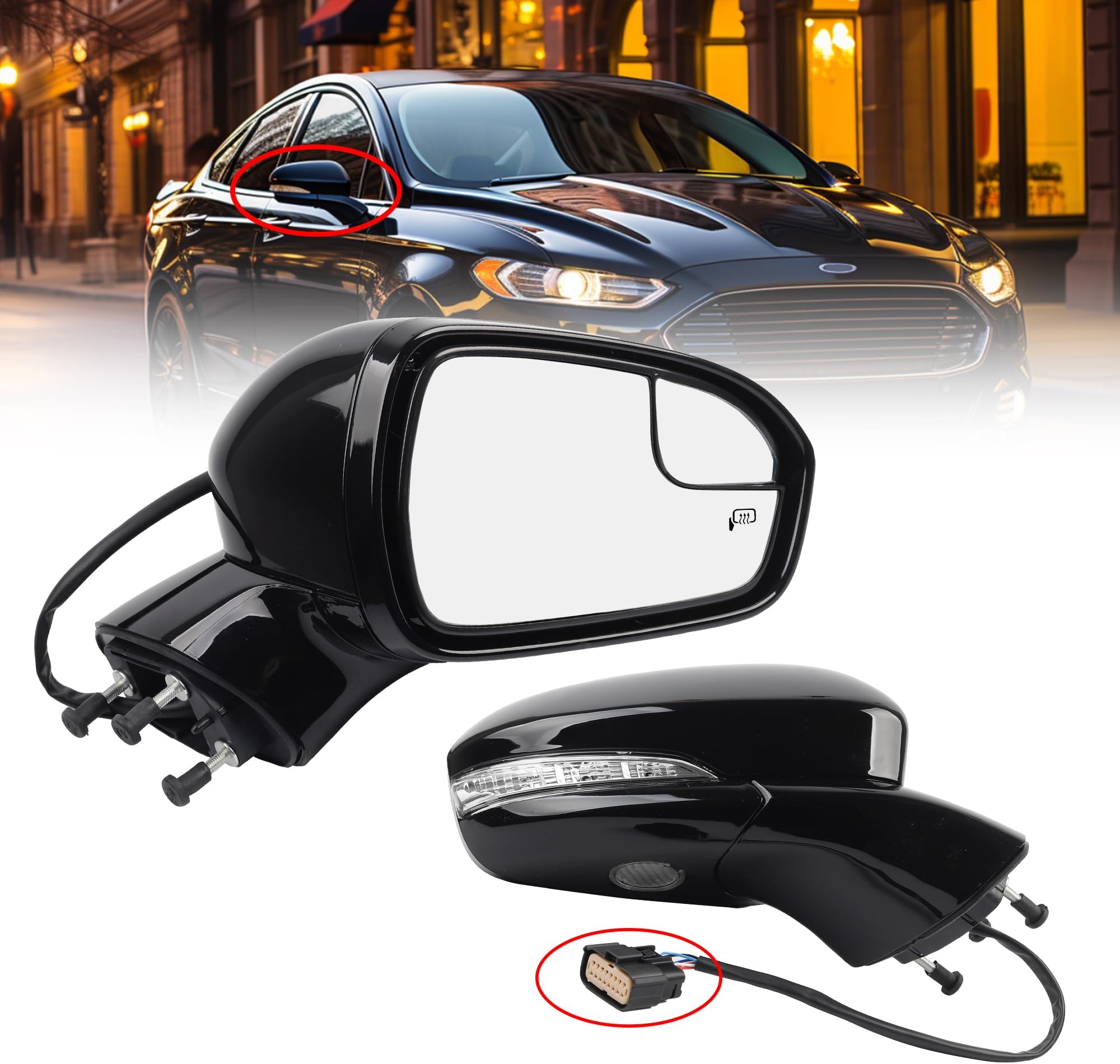 Amazon.com: MOFOAP Right Passenger Side Mirror for 2013 2014 2015 2016 ...