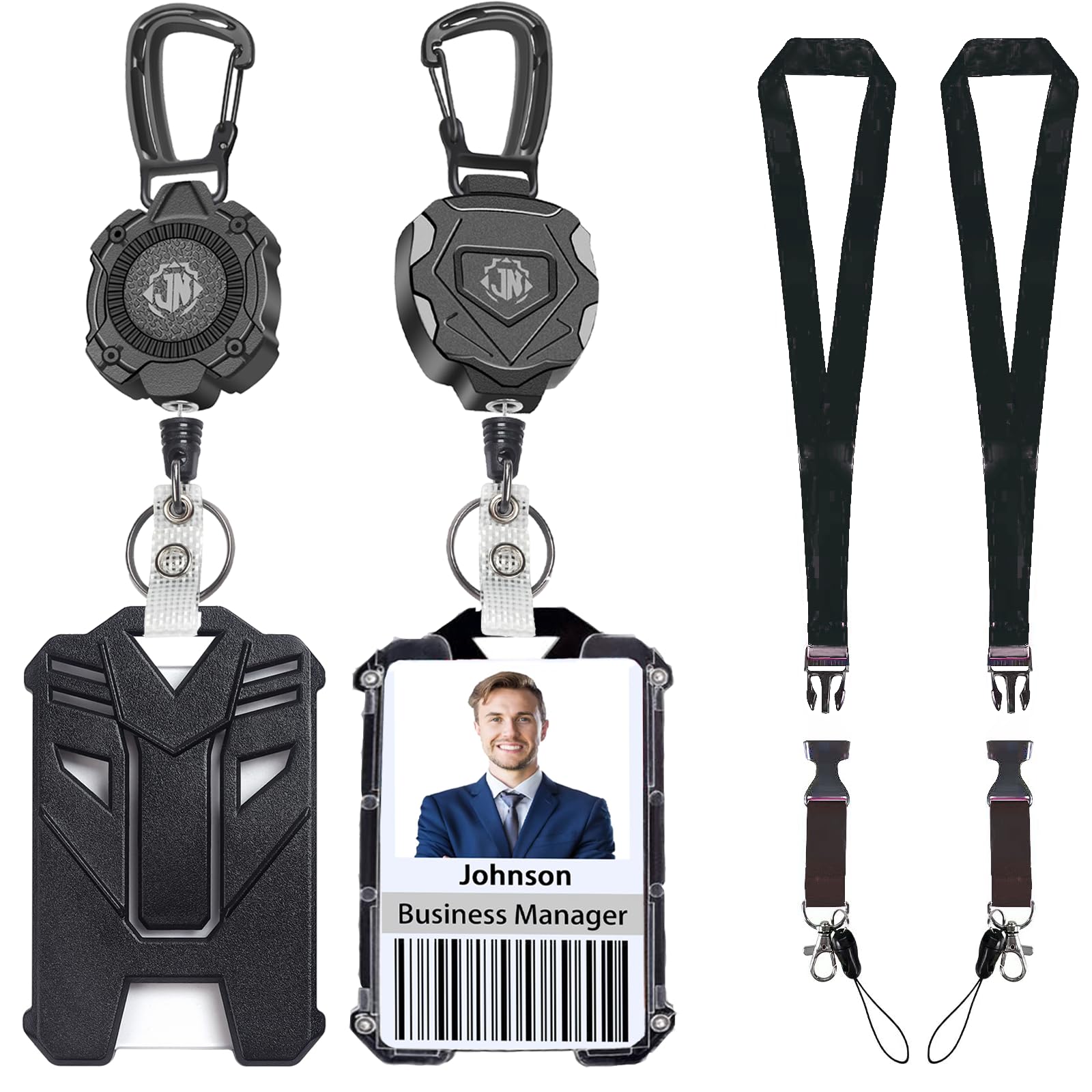 Amazon.com : 6 Pieces Retractable Badge Holder Set,Heavy Duty ...