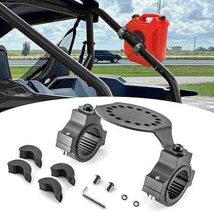 Amazon.com: Wsays 1-2" Round Tube UTV ATV Gas Can Holder Mount ...