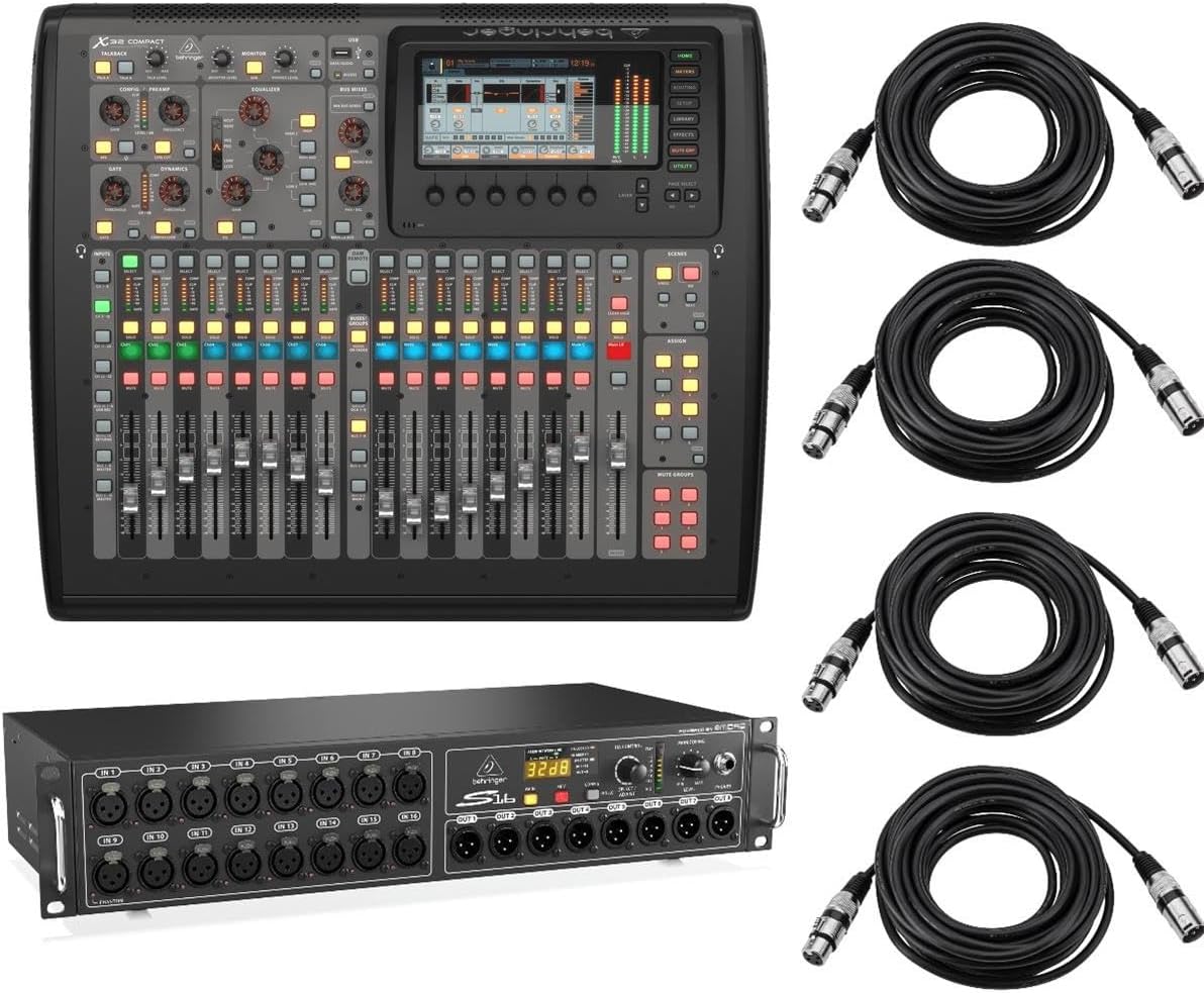 Amazon.com: Behringer X32 Compact 40-Input 25-Bus Digital Mixing ...
