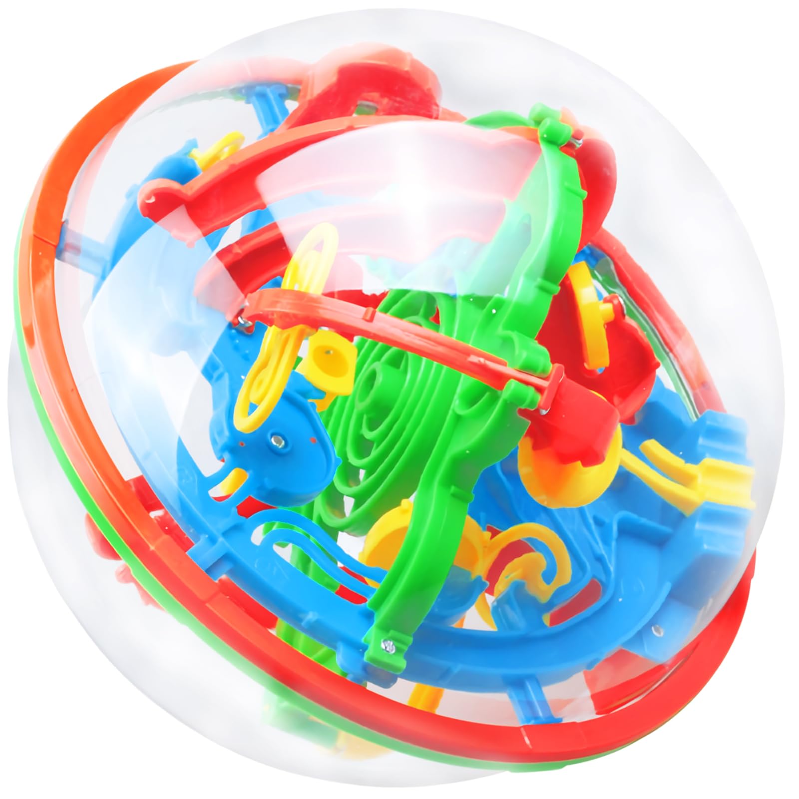 Amazon.com: 3D Puzzle Ball Large,100 Interactive Maze Obstacles Ball ...