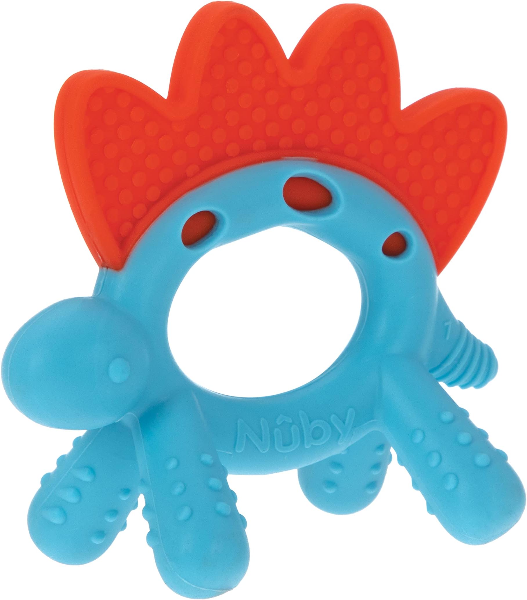 Amazon.com : Nuby Geo Zoos Massaging Teether - Baby Teething Toy - Soft ...