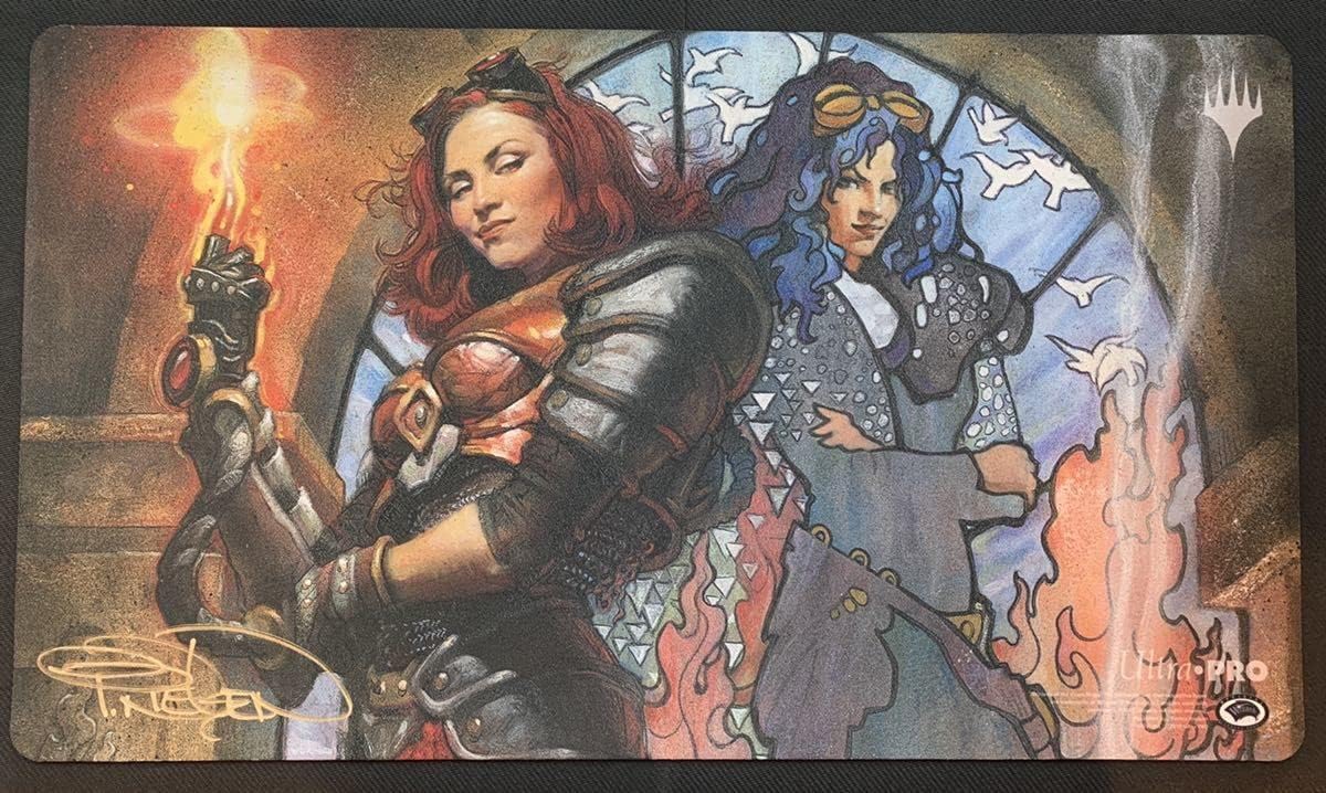 Amazon | 【反逆の先導者、チャンドラ】サイン入り プレイマット SDCC 2018 MTG ニールセン | トレカ 通販