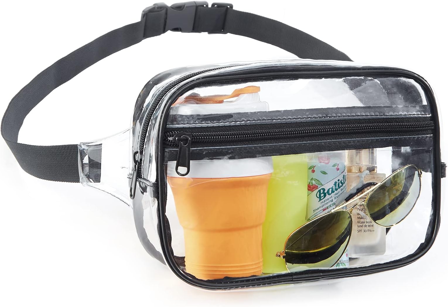 Amazon.com: Clear Fanny Pack Stadium Approved - Clear Belt Bag - Clear ...