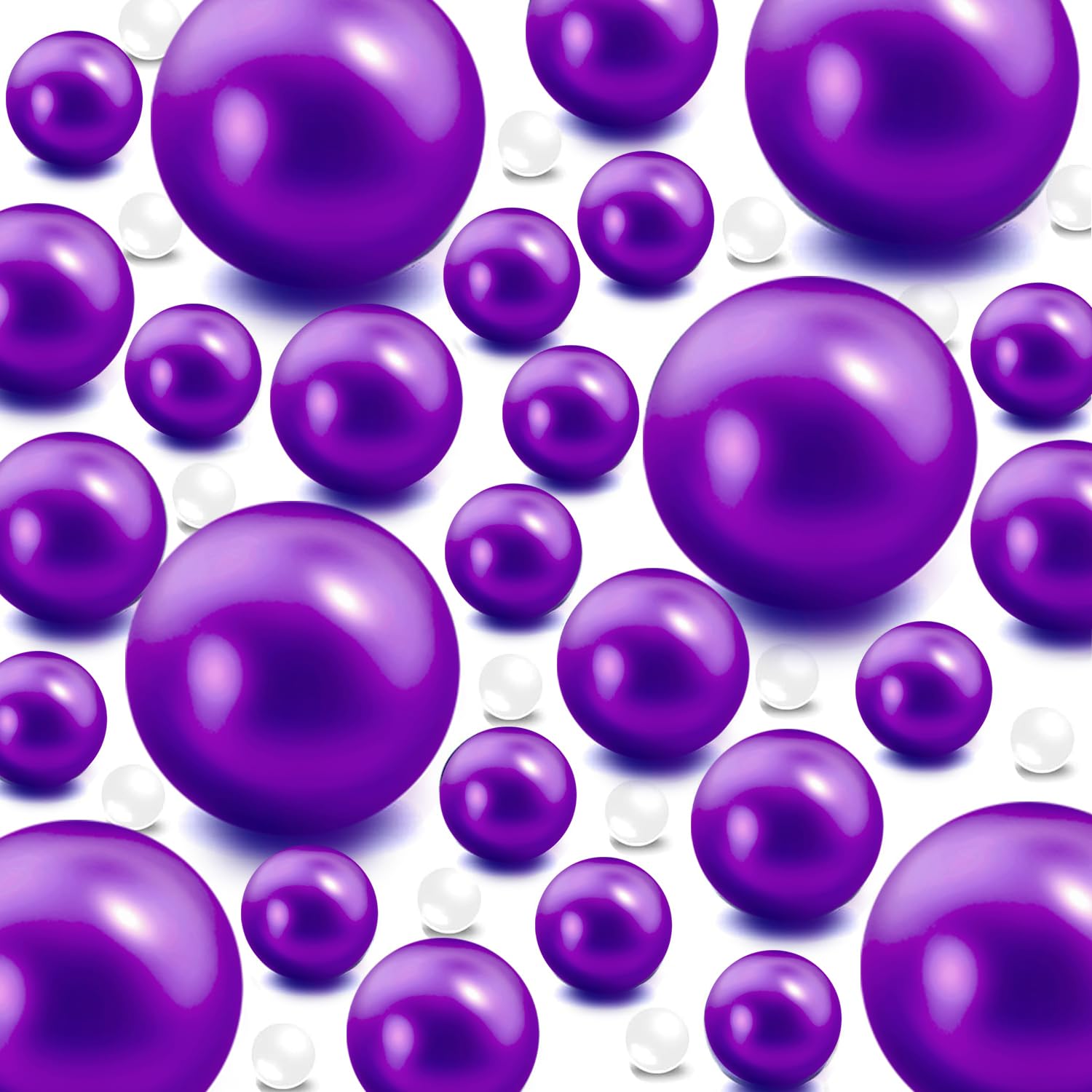 Amazon.com: 120 Pieces Floating NO Hole Pearls and 500 Pieces ...