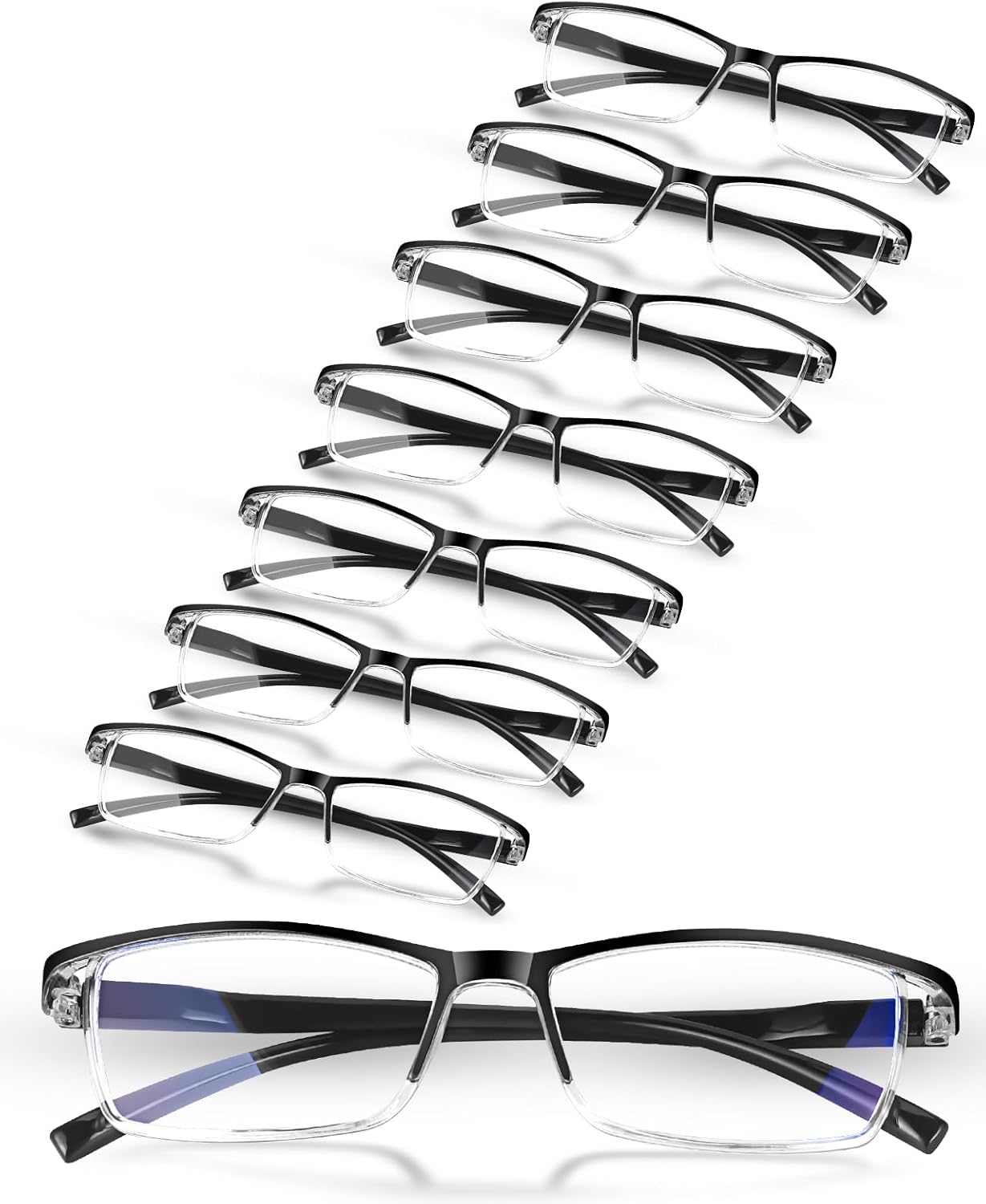 Amazon.com: FIMOSON 8 Pack Reading Glasses for Men-Blue Light Blocking ...