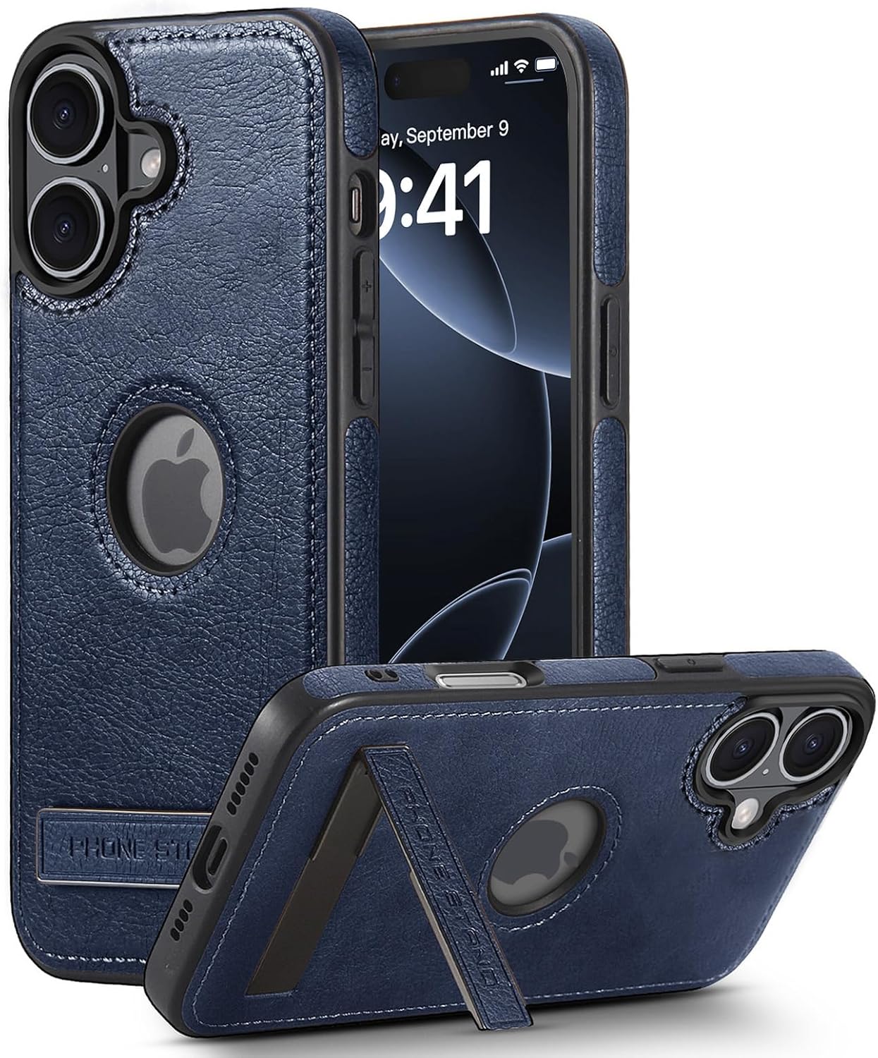 Amazon.com: KSELF Leather Case for iPhone 16 Case, Protective Slim with ...