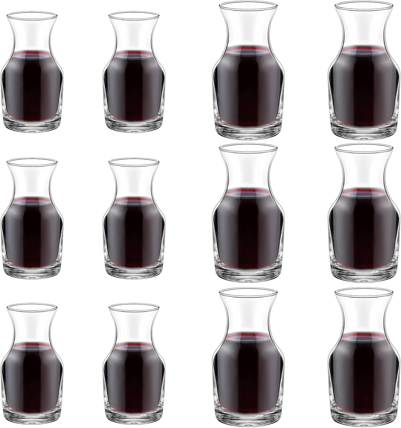 Amazon.com | Single Serving Wine Carafe Glass Mini Carafe Individual ...
