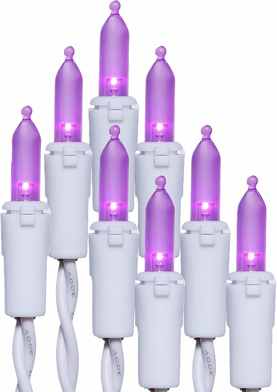 JinBest 100 LED Purple Christmas Lights, UL Certified and Commercial ...
