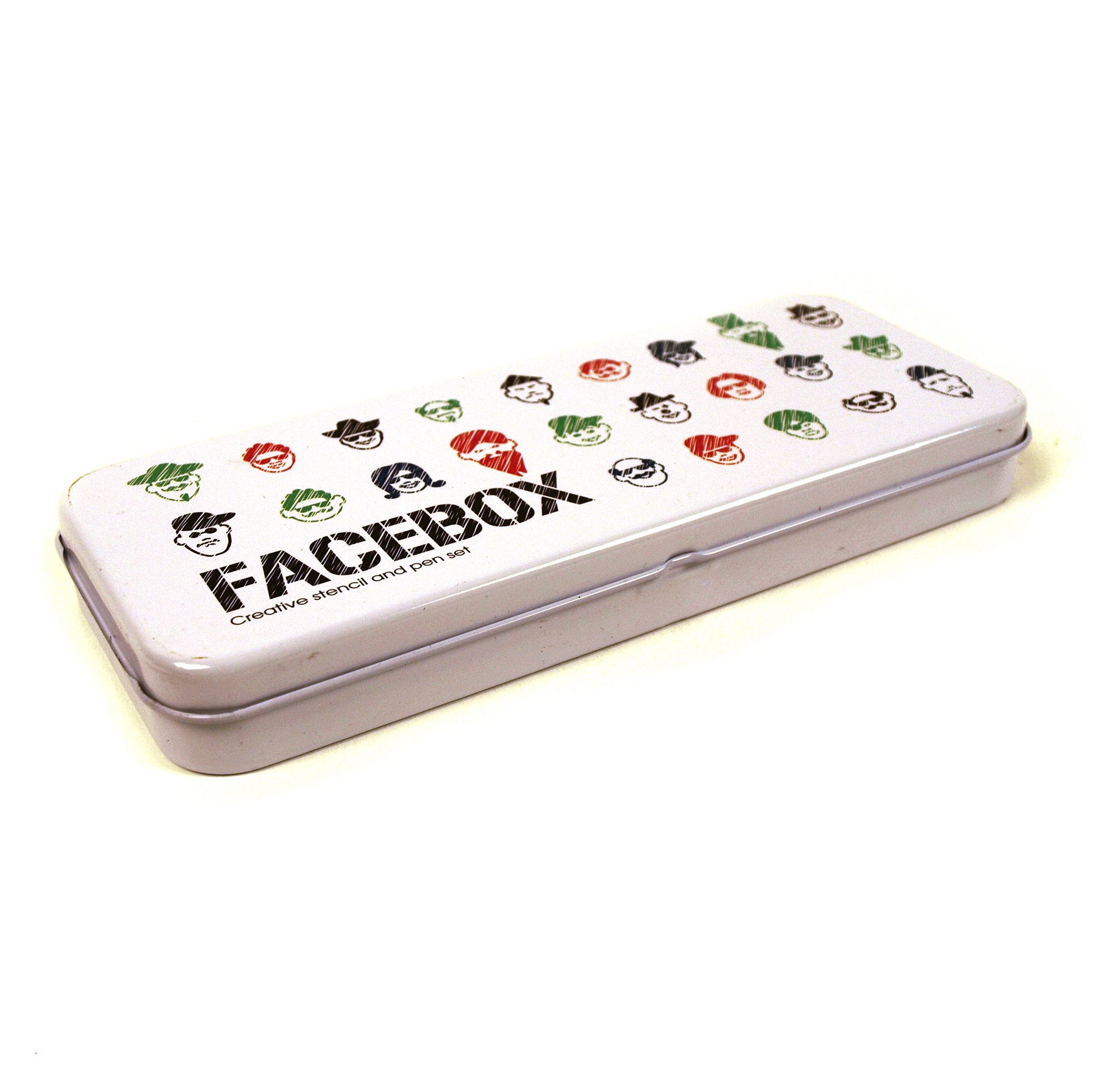 Amazon.com: NPW Facebox Stencil Art Set in Tin Box : Beauty & Personal Care