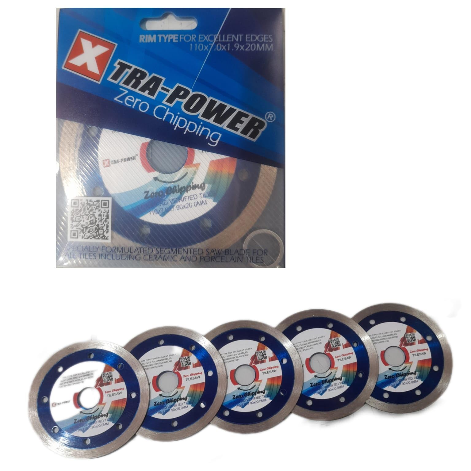 Xtra Power Zero Chipping Tile Blade Rim (Pack of 5) : Amazon.in ...