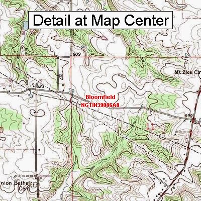 Amazon.com: USGS Topographic Quadrangle Map - Bloomfield, Indiana ...