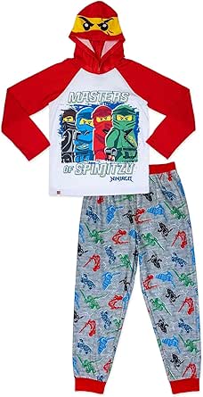 Amazon.com: LEGO Ninjago Little/Big Boys Hooded Long Sleeve 2 Piece ...