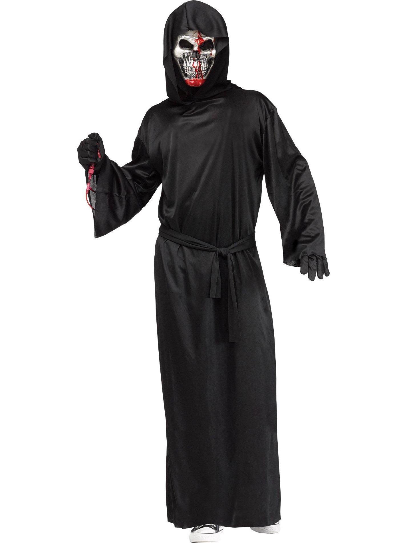 Amazon.com: Bleeding Black Reaper Adult Costume (One Size) : Clothing ...