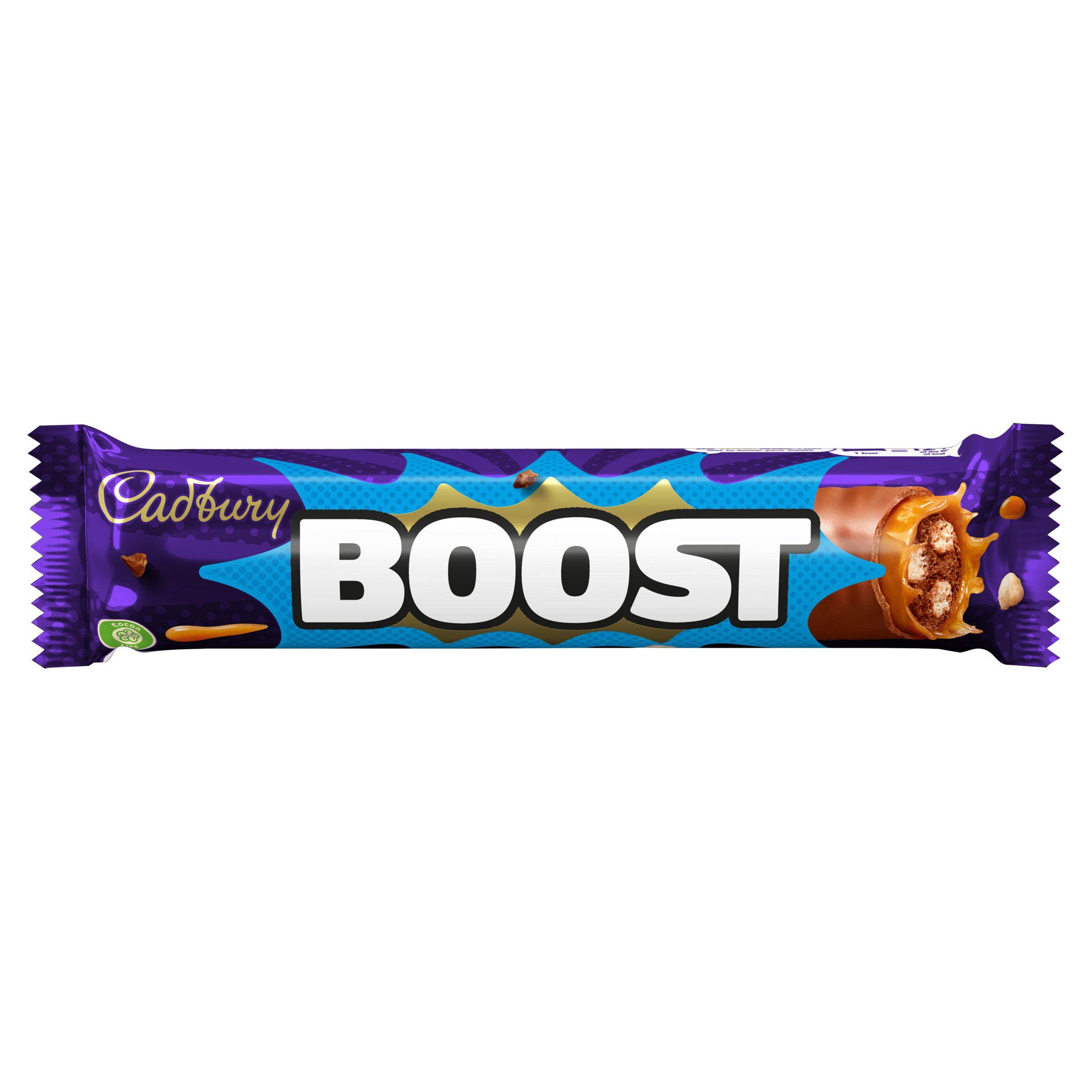 Cadbury Cholate Boost Bar 48.5g Full Size Choclate Bars Box Of 48 ...
