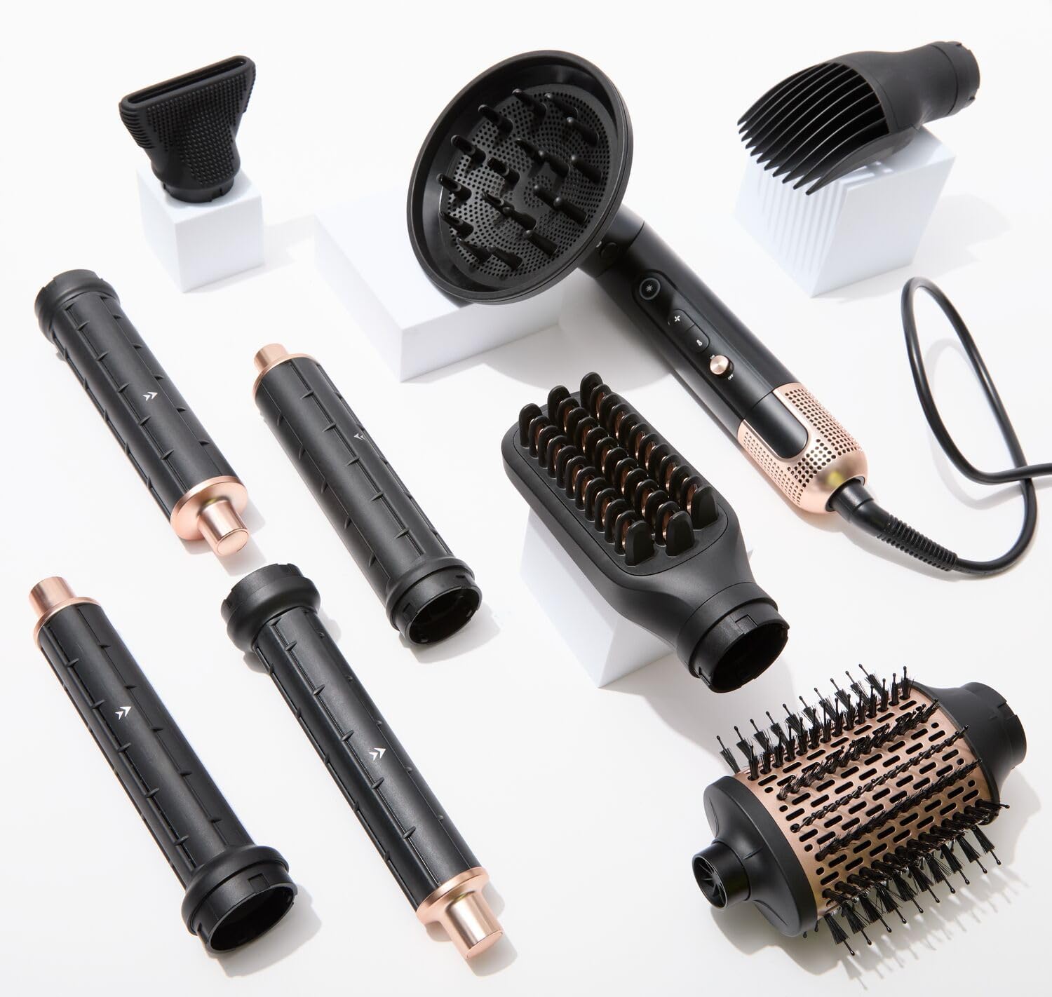 Amazon.com : ion Luxe 8In1 Airstyler Pro, Interchangeable Hair Dryer ...