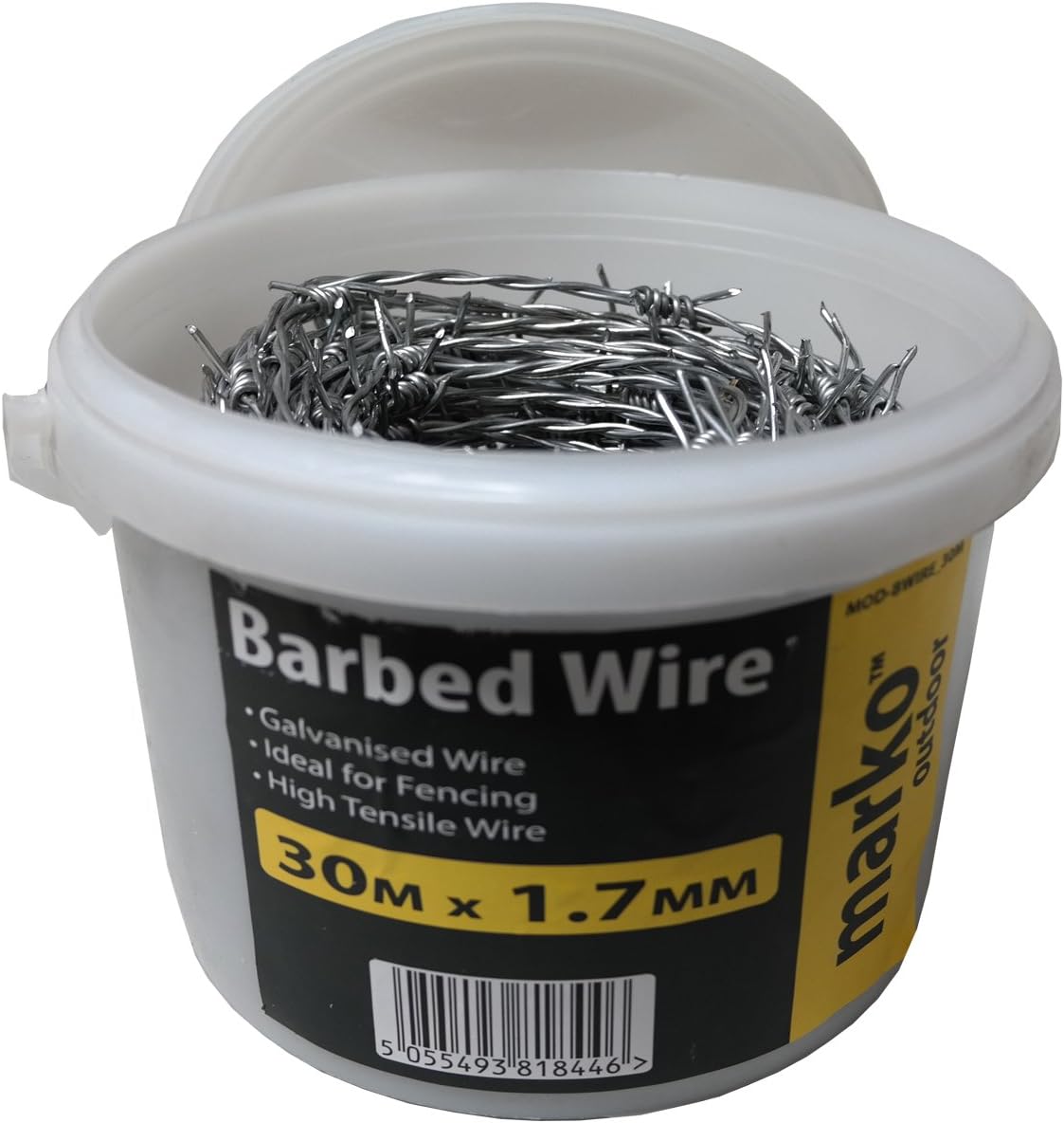 Green Blade 1x 30m Barbed Wire in Carry Tub - Outdoor Garden Security ...